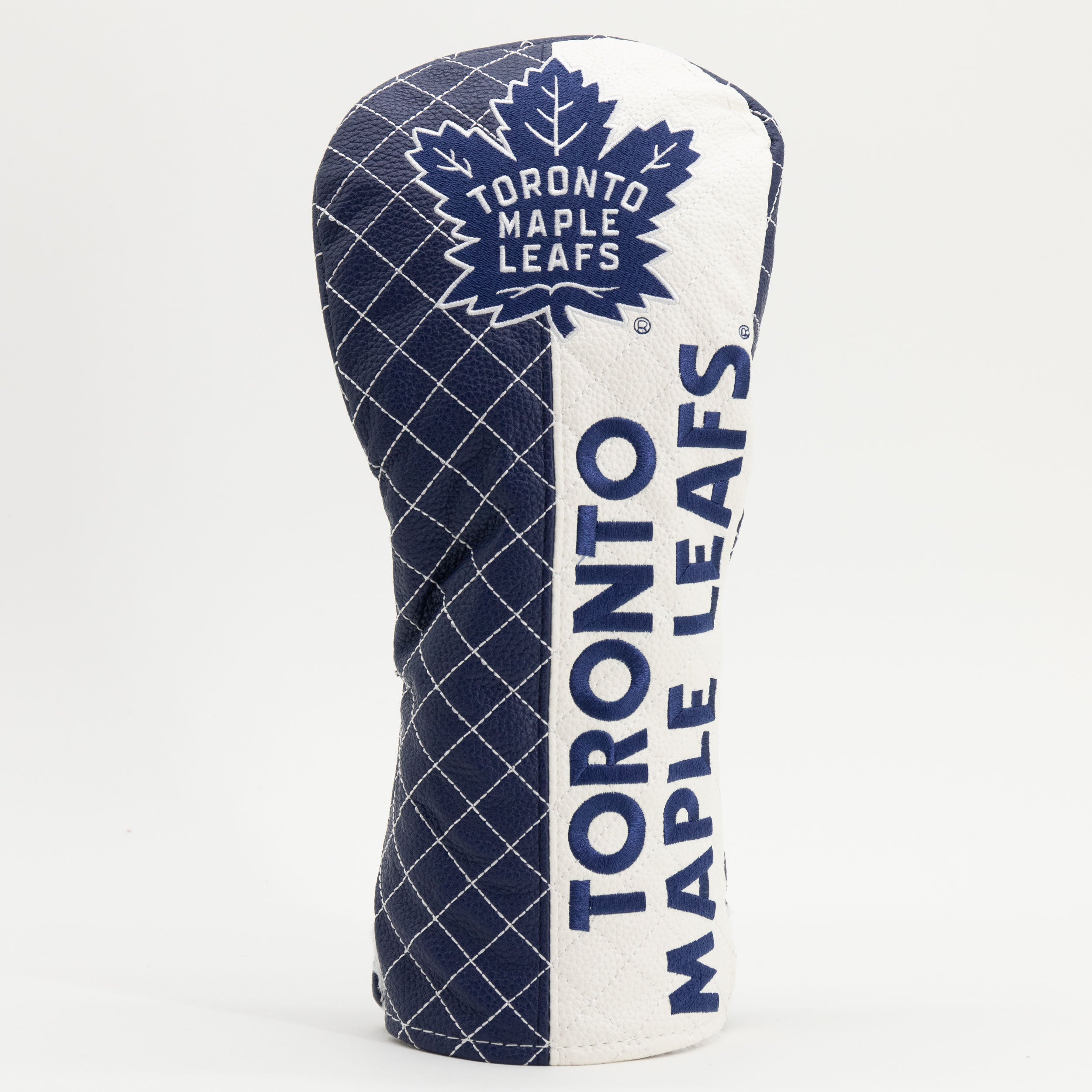 Team Golf Toronto Maple Leafs DR/FW Quilted Headcovers - Black Square Golf