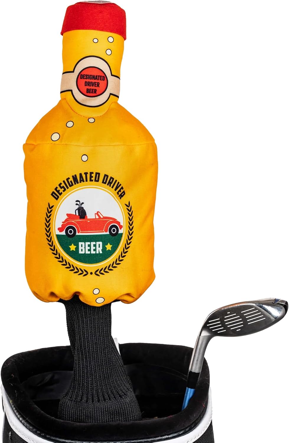 Daphne's Headcovers Beer Bottle Driver Headcover - Black Square Golf