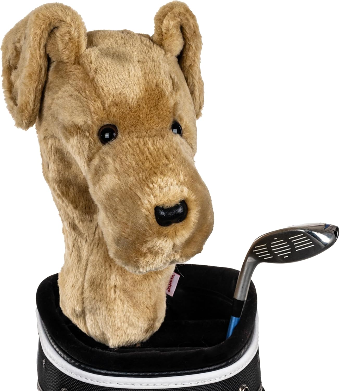Daphne's Headcovers Yellow Lab Driver Headcover - Black Square Golf