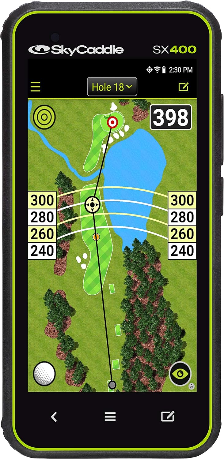SkyCaddie SX400, Handheld Golf GPS – Black Square Golf