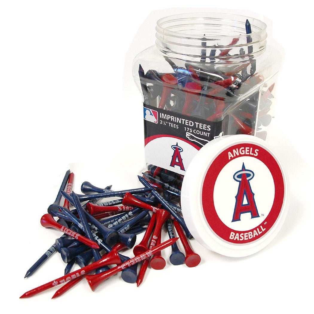 Team Golf Los Angeles Angels Golf Tees - Black Square Golf