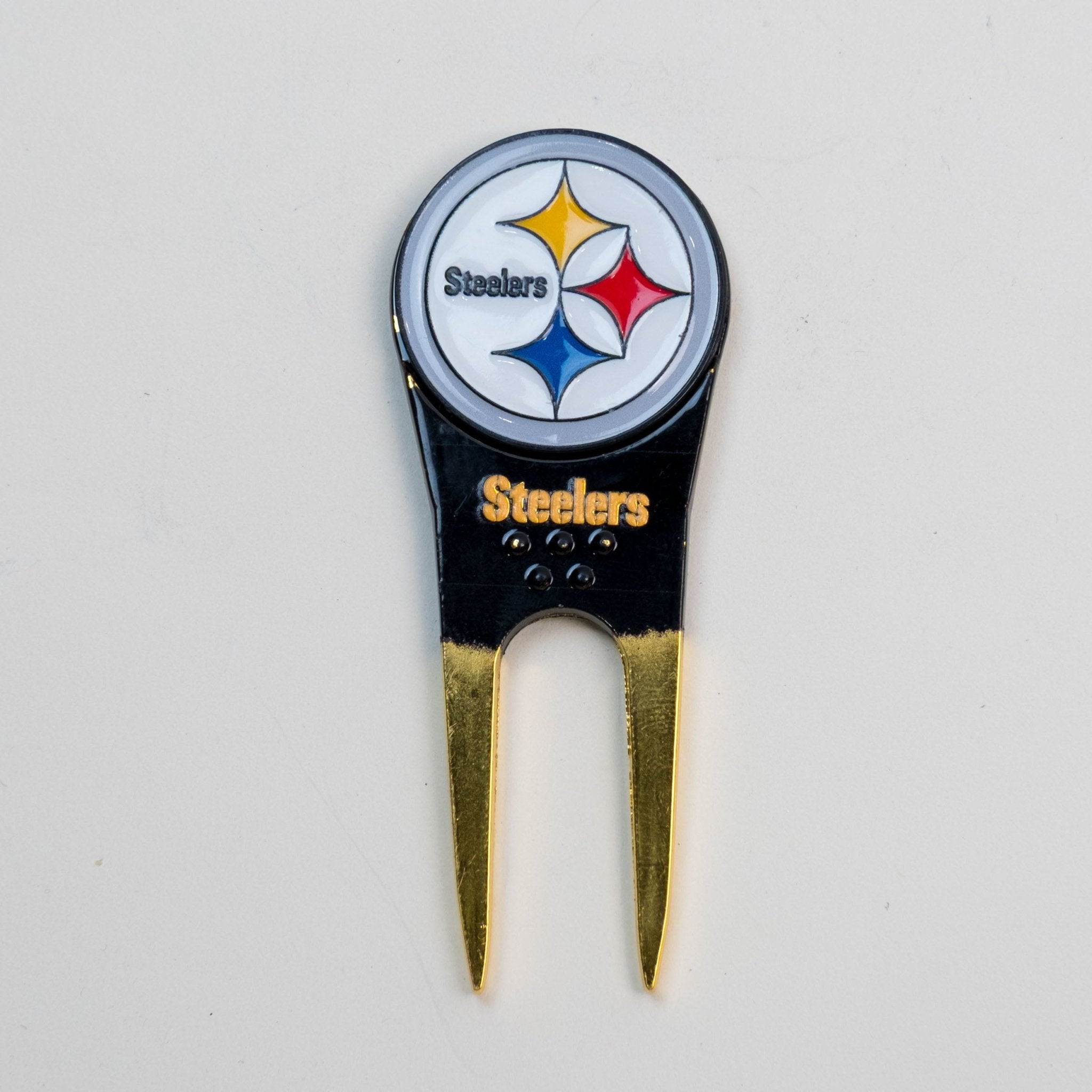Team Golf PIT Steelers Divot Tools - Black Square Golf