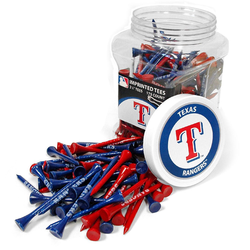 Team Golf Texas Rangers Golf Tees - Black Square Golf