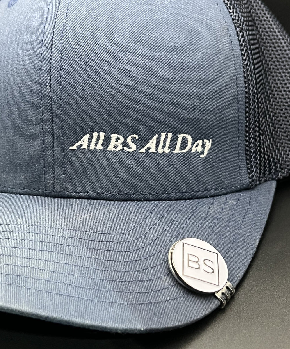 Magnetic Hat Clip w/ Ball Marker – Black Square Golf